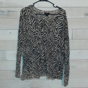 H&M | Tops | Zebra Long Sleeve Hm Shirt | Poshmark